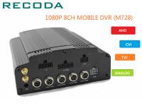 China M728 8 Channel 4G WIFI HD 1080P Vehicle DVR H.264 Compression For Car CCTV System for sale