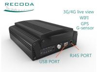 China M710 H.264 4CH AHD Full Hd 720P Car DVR With GPS Tracking 4G WIFI Optional for sale