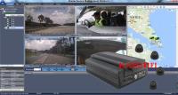 China Black RECODA 4G WIFI Mobile Vehicle DVR With 4 Sameras Supporting for sale