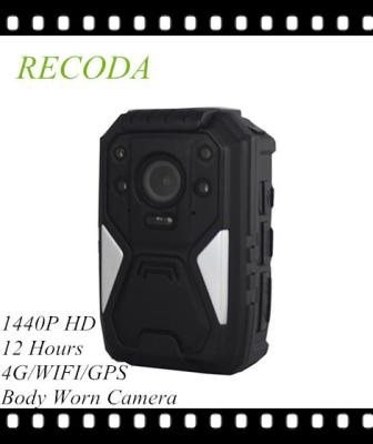 China WIFI Real Time 4G Body Camera GPS Intercom 1440P HD Body Worn Camera for sale