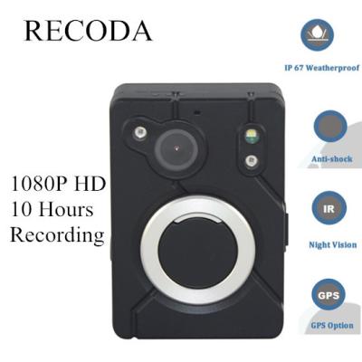 China 1080P 10 Hours Recording Police Body Worn Camera Night Vision GPS IP67 for sale