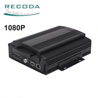 China 4Ch Input 1080P Car DVR , HDD Mobile Car Video Camera With Linux Operating System for sale