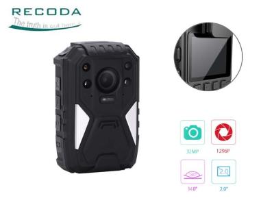 China Full HD 1296P Police Body Worn Camera IP67 Weatherproof For Law Enforcement for sale