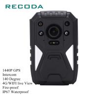 China 1440P HD 4G Wifi Body Camera Real Time Video GPS Fireproof 10 Hours Battery Life for sale