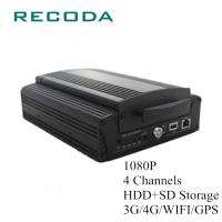 China Full Screen Preview Mobile DVR Camera Systems 1080P 4Ch HDD/SD 4G/WIFI/GPS for sale