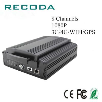 China 1080P 8Ch HDD/SD Car DVR Video Recorder 4G/WIFI/GPS High Shock Proof 12 Months Waranty for sale