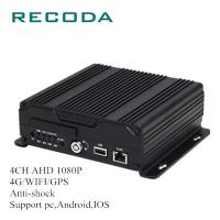 China 4G/WIFI/GPS Mobile Vehicle DVR 4Ch 1080P Anti Shock Dual SD Card Linux OS for sale