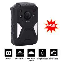China Night Vision Police Body Worn Camera 32MP Video / Audio Recorder HD 1296P IP67 GPS 32GB for sale