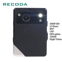 China 130° 128GB Police Wearing Body Cameras 1080P No Screen Design 15 Hours Recording for sale