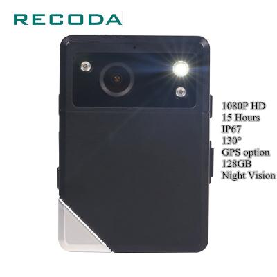 China 130° 128GB Police Wearing Body Cameras 1080P No Screen Design 15 Hours Recording for sale