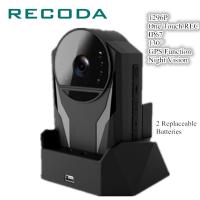China Anti Shock BPolice Body Worn Camera GPS 1296P Resolution Replaceable Spare Battery for sale
