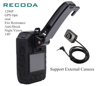 China External Police Body Worn Camera 1296P 11 Hrs Recording IP67 140 Degree Lens Angle for sale