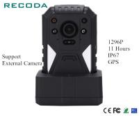 China External Police Body Worn Camera 1296P 11 Hrs Recording IP67 140 Degree Lens Angle for sale