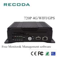 China Dual SD Card Car Video Recorder 720P 4G/WIFI/GPS 4CH AHD Audio Input Shock Proof for sale