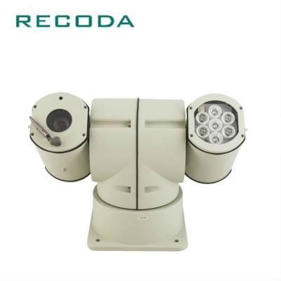 China Anti Shock Vehicle Mounted PTZ Camera , Auto Tracking PTZ IP Camera Distance 100 Meter for sale