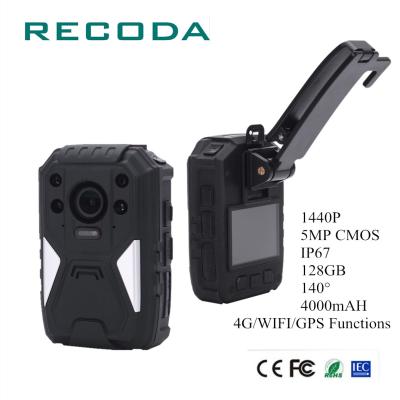 China Shock Proof IP67 Police Officers Wearing Body Cameras Real Time Monitor GPS HD 1440P for sale