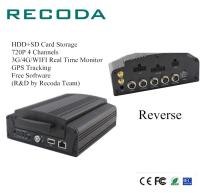 China 720P 4Ch Hybrid Cameras GPS Police Car Mobile DVR 3G/4G/WIFI Real Time Monitor for sale