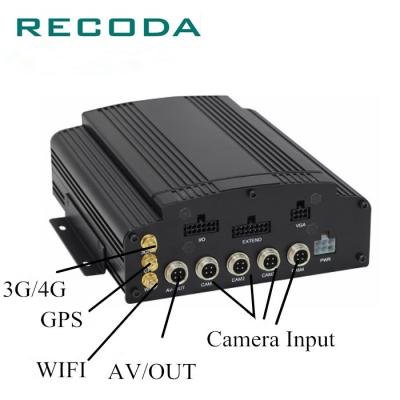 China G Sensor Car Dvr Video Recorder 1080P 4Ch Hybrid Cameras HDD+ Dual SD Card for sale