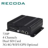 China Real Time Monitor Mobile Vehicle DVR 4Ch 1080P Dual SD Card 3G/4G/WIFI Customized for sale