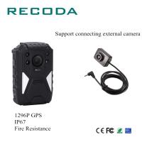 China 140 Degree Lens Angle External Police Body Worn Camera 1296P IP67 Fire Proof for sale