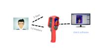 China 19200 Pixels Infrared Thermal Scanner Thermographic Handheld Camera BMP Image Format for sale