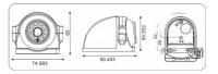 China Weatherproof IP68 High resolution  Side view vehicle mounted cameras  in 700 tvl for sale