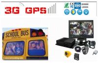 China School Buse Surveillance System 4 camera Car DVR with GPS / 3G / WIFI Live View for sale