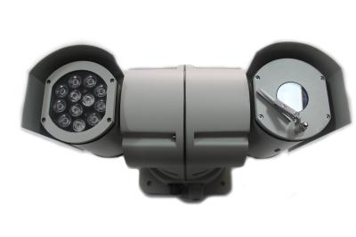 China IR Night Vision PTZ Rugged high speed Police car Cameras mounted outdoor for sale