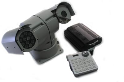 China Rugged high speed IR Night Vision Police car mounted outdoor PTZ Camera for sale