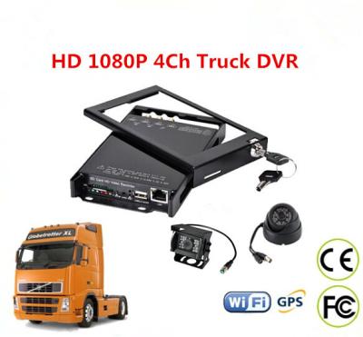 China Car Anti Shock HD Mobile DVR For Car Bus Truck Taxi , HD vehicle DVR  With G-Sensor GPS 3G for sale