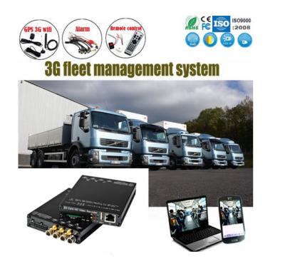 China 4Ch SD Card HD 1080P vehicle DVR H.264 Car Alarm Monitoring System Solution for sale