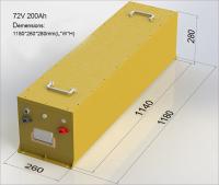 China 200Ah 72V LiFePO4 Battery Golf Cart Lithium Battery Customize Yellow Color for sale