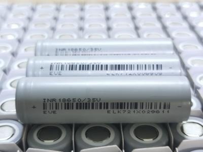 China EVE 18650 Lithium Battery Cells 35V 3.7V 3500mah 18650 Battery Cell High Capacity for sale