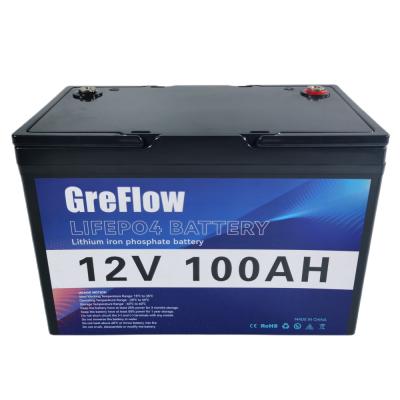 China 12v Lithium Iron Phosphate Battery 12v 100Ah 150Ah 300Ah With Bluetooth for sale