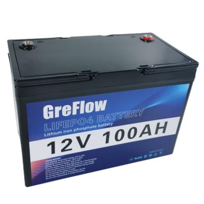 China 12v 100ah Lithium Iron Lifepo4 Battery Smart BMS Bluetooth APP Monitor for sale