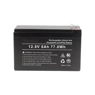 China FCC Deep Cycle Lifepo4 Battery 12v 6ah Portable Lithium Battery for sale
