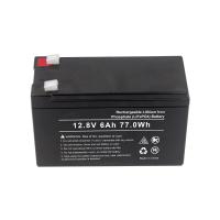 China FCC Deep Cycle Lifepo4 Battery 12v 6ah Portable Lithium Battery for sale