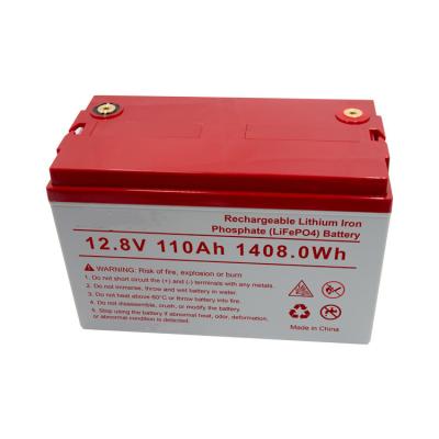 China 12.8V 110ah LiFePO4 Li Ion Battery For Gildder Ups Solar System for sale