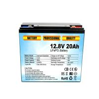 China 12V 20Ah Lithium Storage Battery Pack IP65 Water Dust Resistance for sale