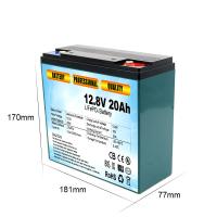 China 12V 20Ah Lithium Storage Battery Pack IP65 Water Dust Resistance for sale