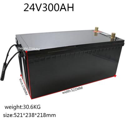 China BMS Plastic 300Ah Lifepo4 24V Lithium Battery ROHS Lithium Iron Phosphate Battery for sale
