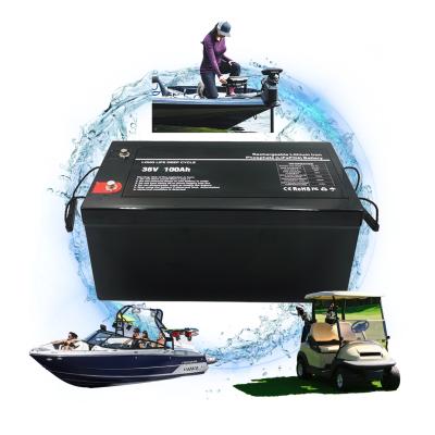 China BMS IP65 Waterproof Li Ion Battery 36v 100ah 200ah For Trolling Motor for sale