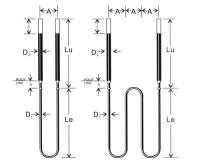 China High Purity Mosi2 Heating Elements , 1700 °C / 1800 °C Moly Disilicide Heating Elements Rod for sale