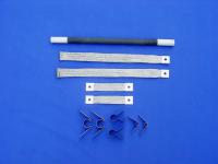 China High Temperature Silicon Carbide Heating Elements , 1400 °C Silicon Carbide Heating Rod for sale