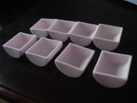 China 99.6 % Al2O3 Alumina Ceramic Crucible , Lvory High Purity Alumina Crucibles for sale