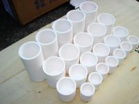China 99.6 % Al2O3 Alumina Ceramic Crucible , Lvory High Purity Alumina Crucibles for sale