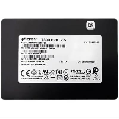 China Hot-sale  hard drive of  Micron 7300PRO 3.84T U.2 SSD with PCIe Gen3 1*4  2*2NVMe for sale