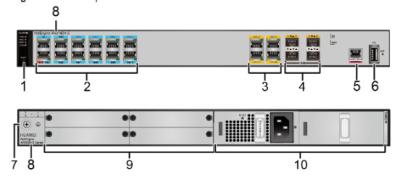 China Huawei NetEngine AR6140H-S Enterprise Routers  with 2 AC power modules and RJ45 Console port for sale