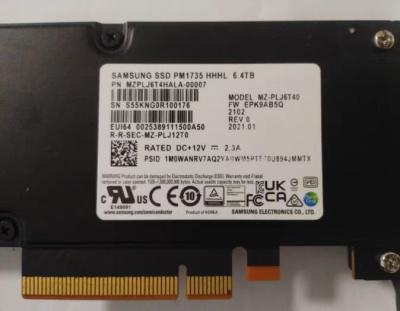 China Samsung hard drive of Dell Edition PM1735 1.6T/3.2T/6.4T HHHL Plug-in with  PCIe 4.0 x8  interface for sale