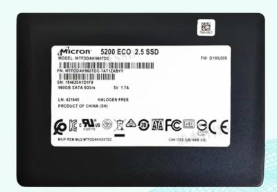 China High flexibility hard drive of  Micron 5200EC0 960G/480GB SATA  2.5